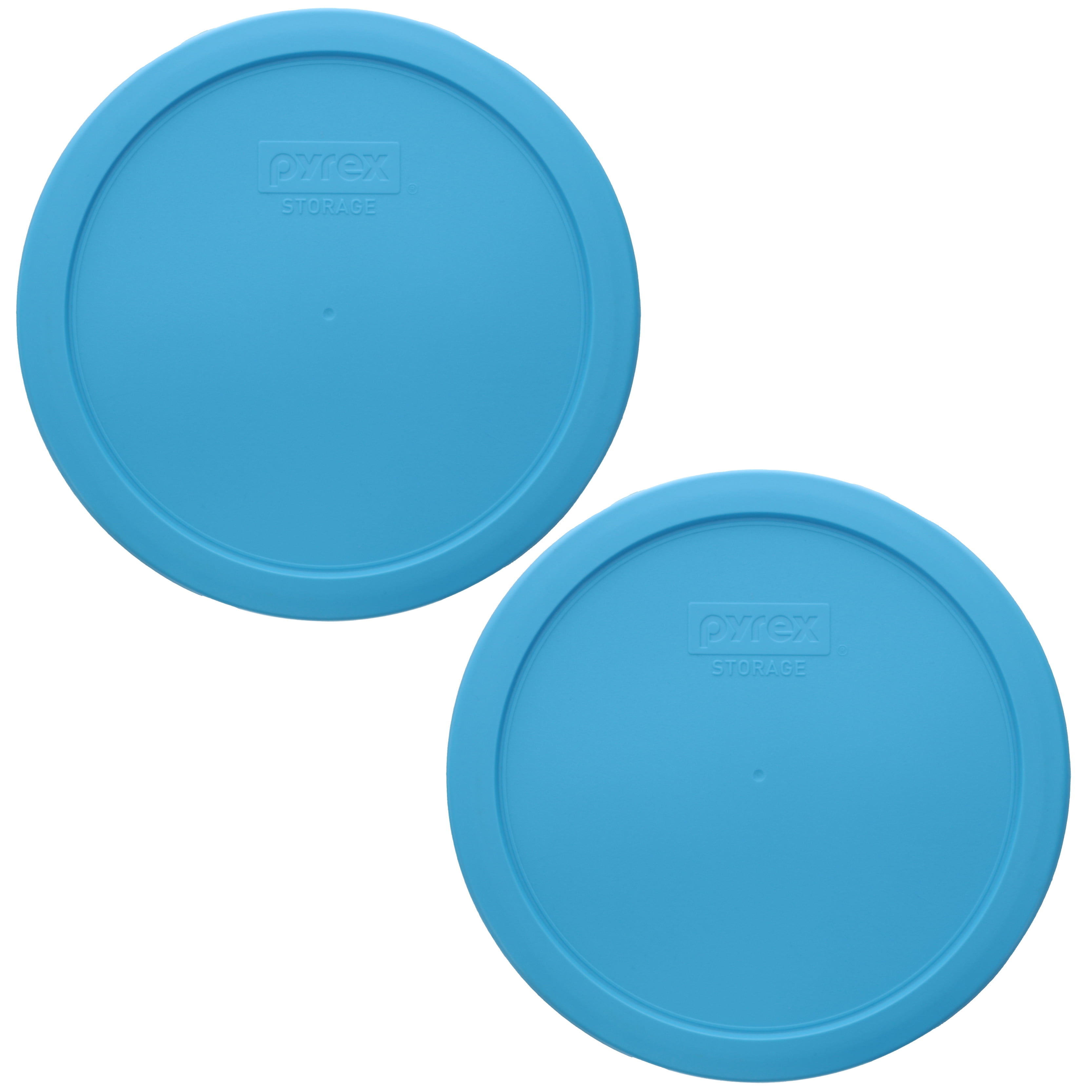 Pyrex 7402-PC 6/7-Cup Bright Blue Pantone Lids (2-Pack) - Walmart.com