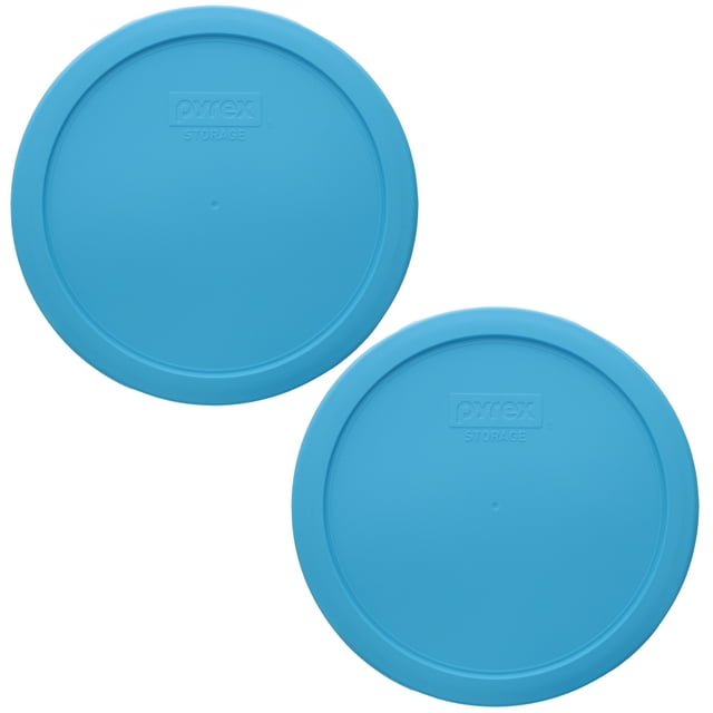 Pyrex 7402-PC 6/7-Cup Bright Blue Pantone Lids (2-Pack) - Walmart.com