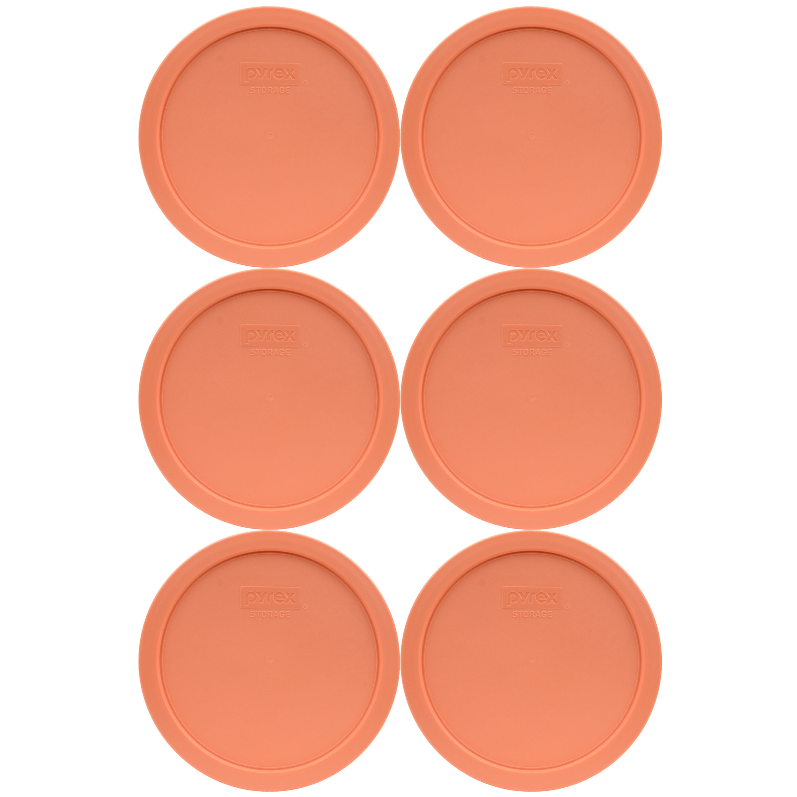 Pyrex 7402-PC Bahama Sunset Round Plastic Replacement Lid Cover (6-Pack ...