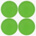 Pyrex 7402-PC 7-Cup Green Round Replacement Lids, 4-Pack, Microwave and ...
