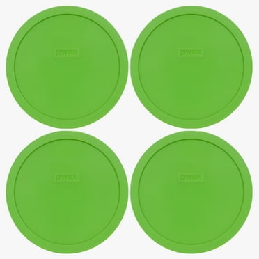 Pyrex 7402-PC 2-Pack Blue Round Plastic Replacement Lid Cover for 7-Cup ...