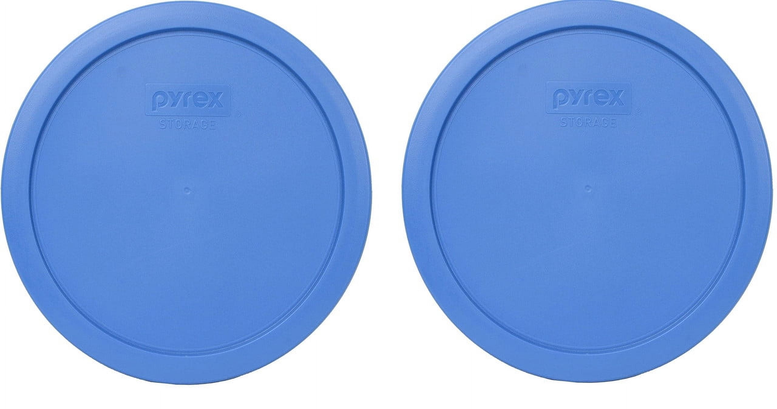 Pyrex Marine Blue Round Plastic Storage Lid, 6/7 Cup, 2-Pack - Walmart.com
