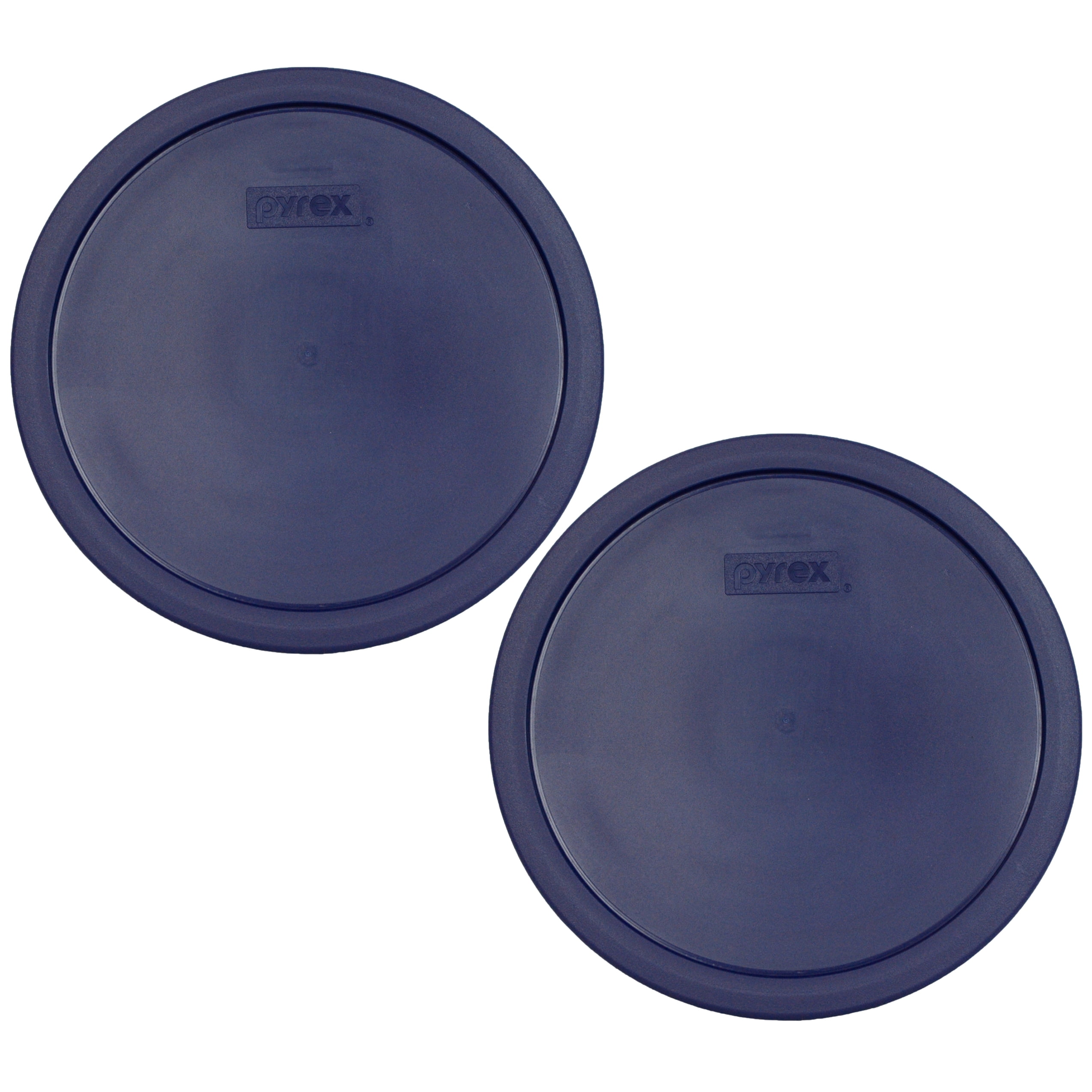 Pyrex 7403-PC Blue Round Plastic Storage Replacement Lid Cover (2-Pack ...