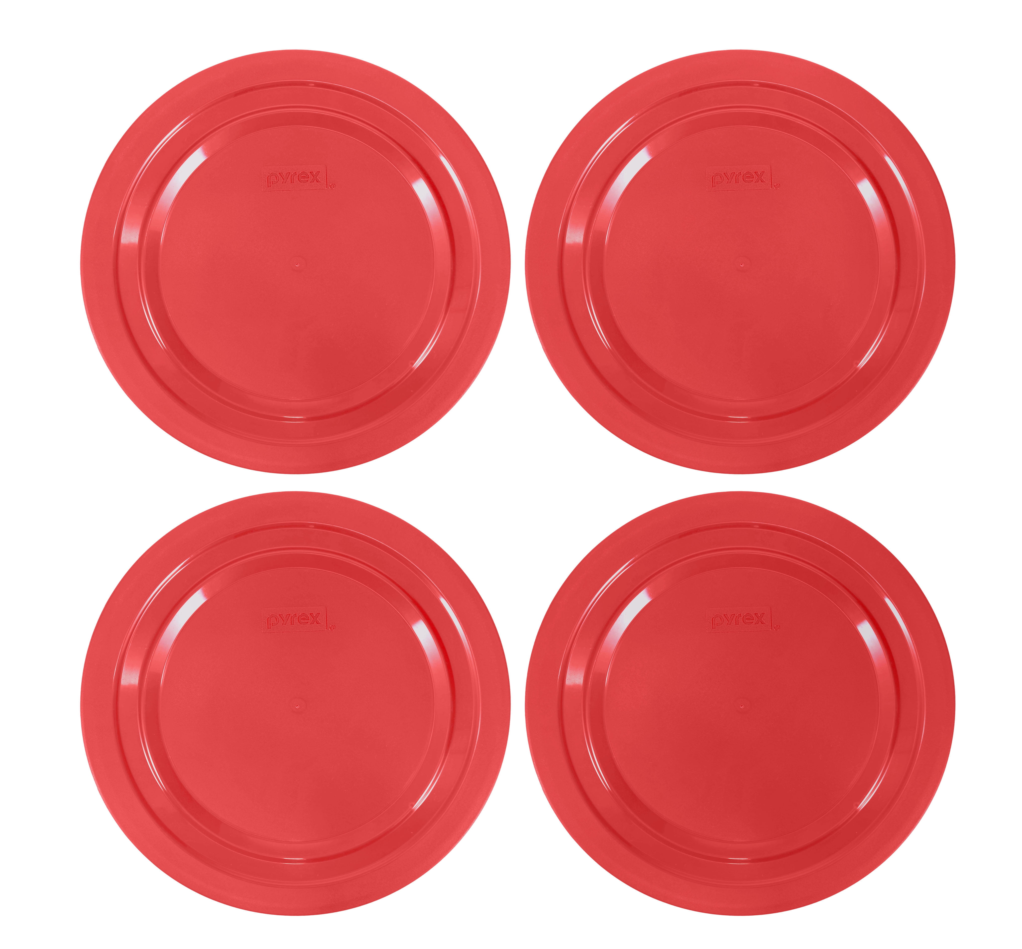 Pyrex 7404-PC 4.5qt Poppy Red Lid (4-Pack) - Walmart.com
