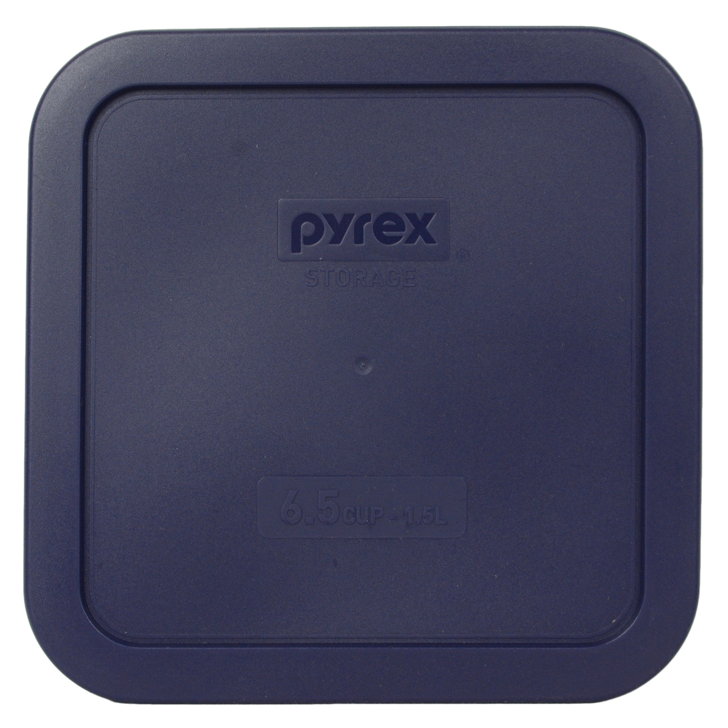 Pyrex 8704-PC Dark Blue Square Plastic Food Storage Replacement Lid ...