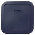 Pyrex 8704-PC Dark Blue Square Plastic Food Storage Replacement Lid ...