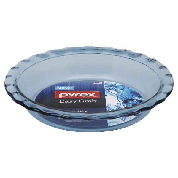 Pyrex 9.5" Easy Grab Pie Plate in Atlantic Blue - Walmart.com