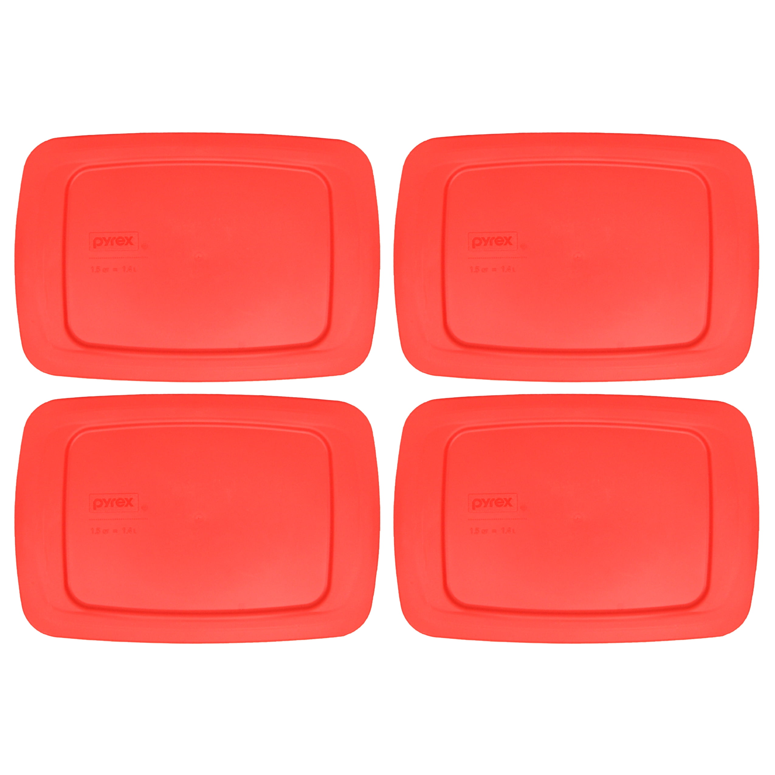 Pyrex C-213-PC Red Rectangle Easy Grab Plastic Storage Replacement Lid ...