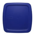 Pyrex C-222-PC Cadet Blue Easy Grab Square Plastic Storage Replacement ...