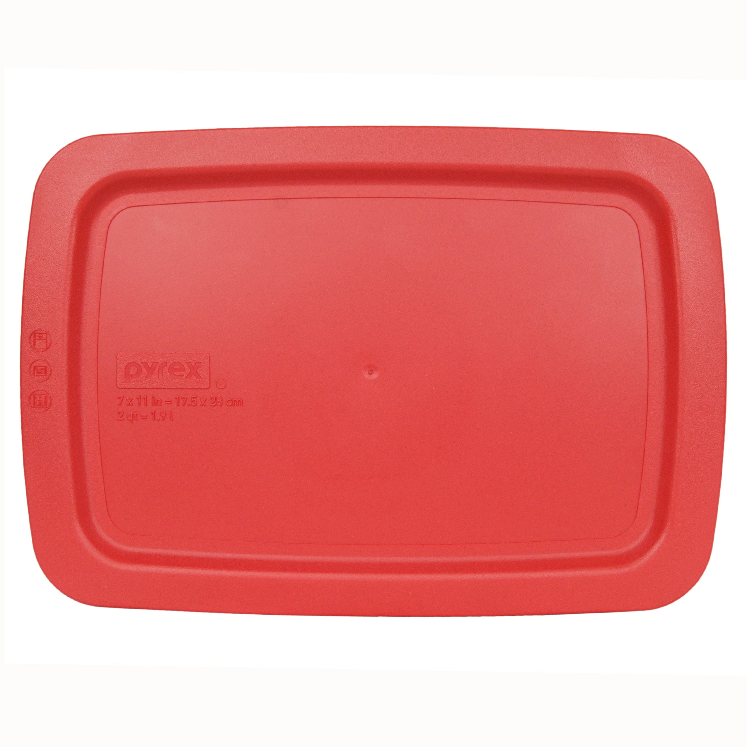 Pyrex C-232-PC Red 2qt Replacement Lid Cover - Walmart.com