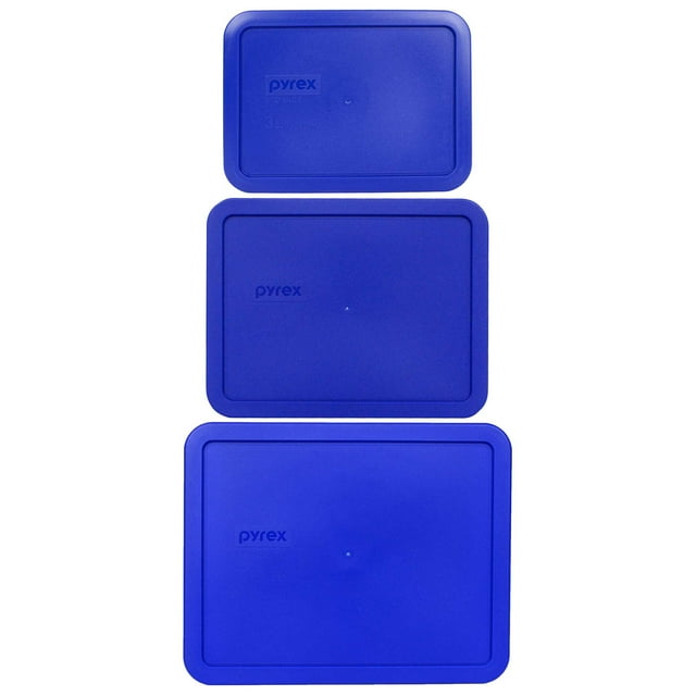 Pyrex Cobalt Blue 7212-PC, 7211-PC, and 7210-PC Plastic Storage ...