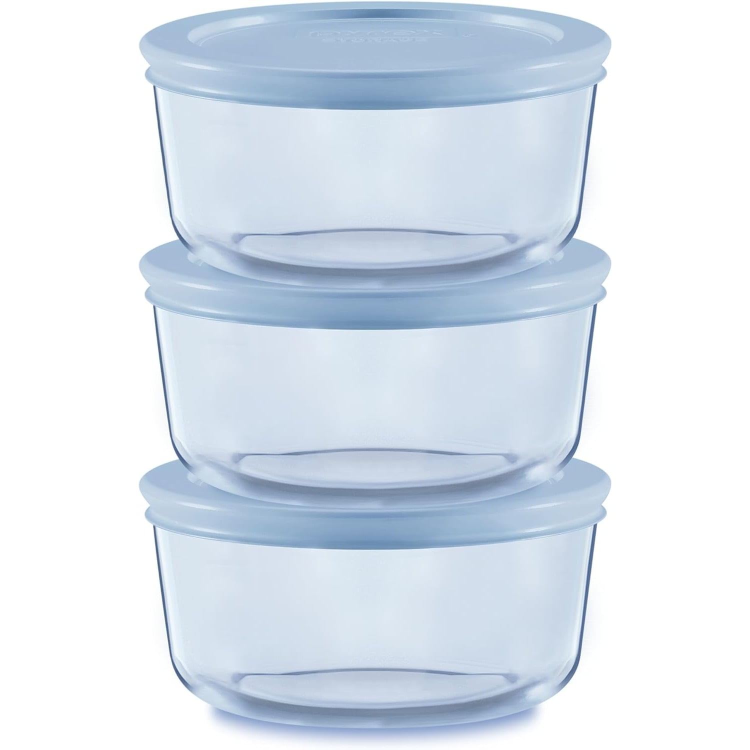 Pyrex Colors Tinted (6-PC Large) Medium/Large Rectangle Food Storage ...