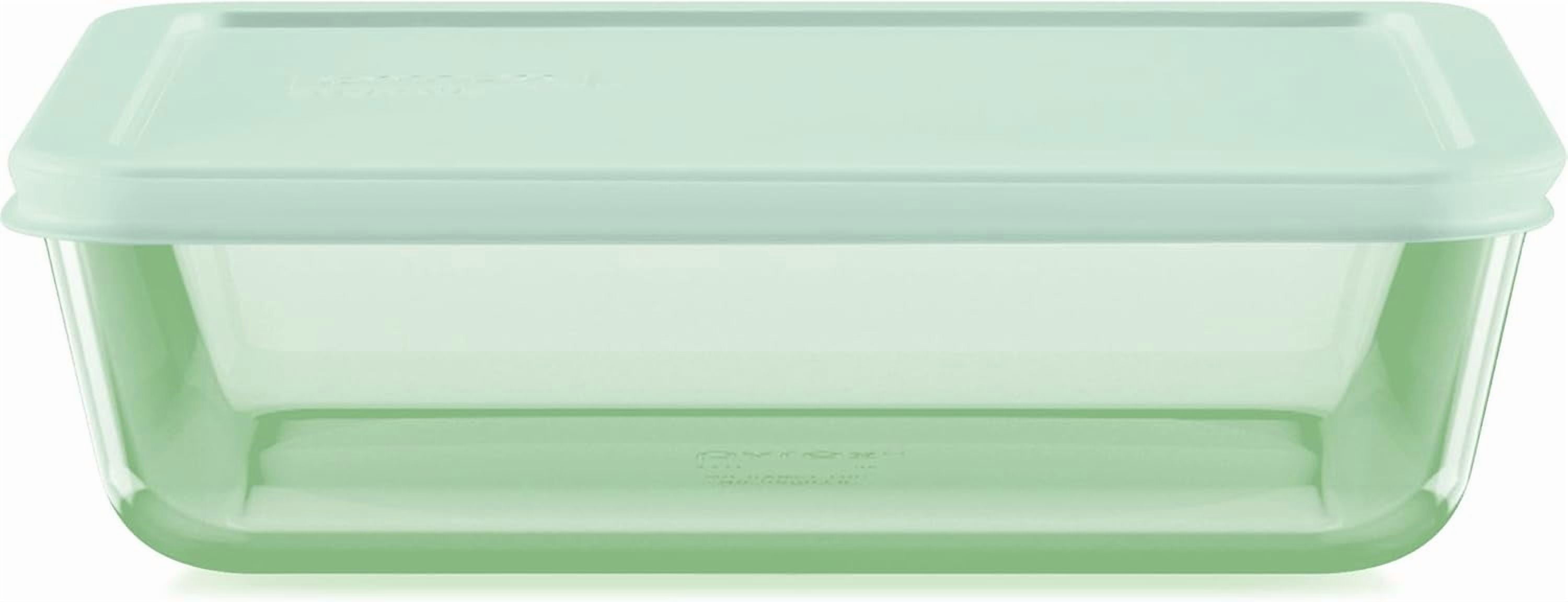 Pyrex Colors Tinted Large Rectangular Food Storage Container, Snug Fit ...