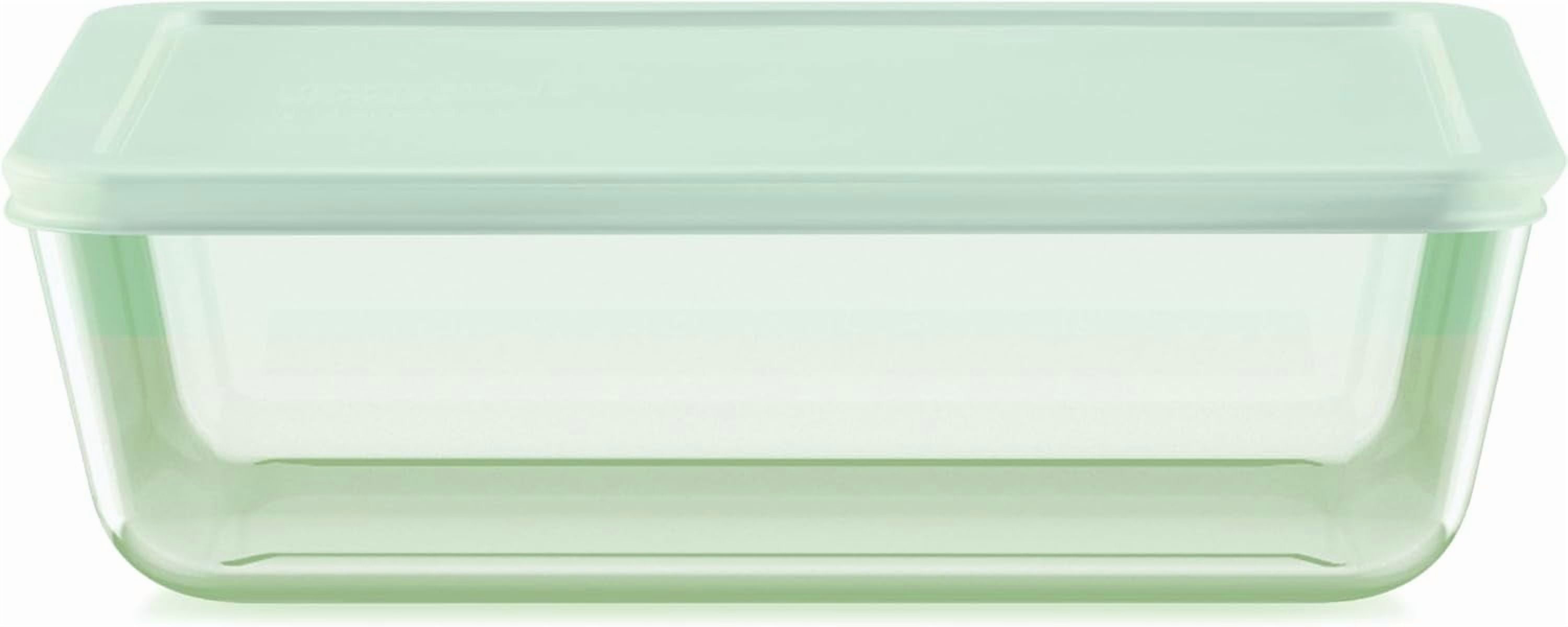 Pyrex Colors Tinted Large Rectangular Food Storage Container, Snug Fit ...