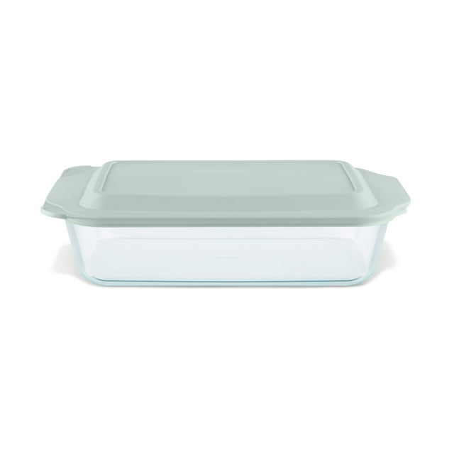 Pyrex Deep 9" x 13" Bakeware Dish with Sage Lid - Walmart.com