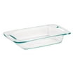 Pyrex Basics Rectangular Casserole 2 Quart Oblong Glass Baking Dish ...