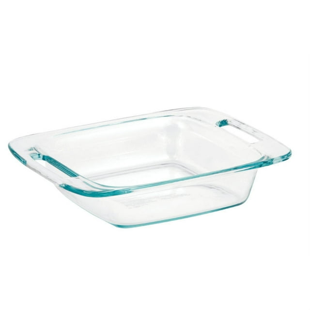 "Pyrex 8"" Square Glass Bakeware Dish, Clear, Non-Porous, Oven ...
