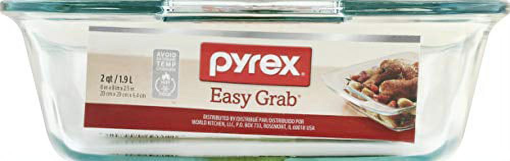 Pyrex Deep Glass Baking Dish With Lid 7 X 11