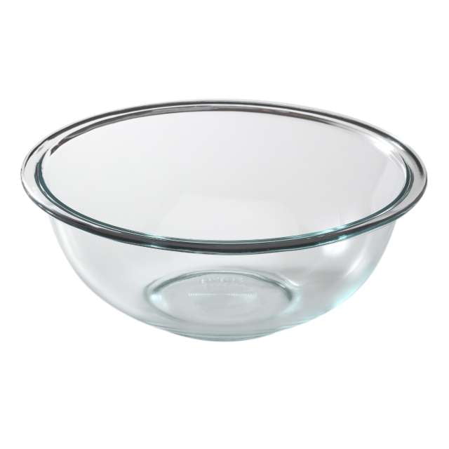Pyrex Original Large 2.5 Quart Glass Mixing Bowl for Cooking and Baking ...