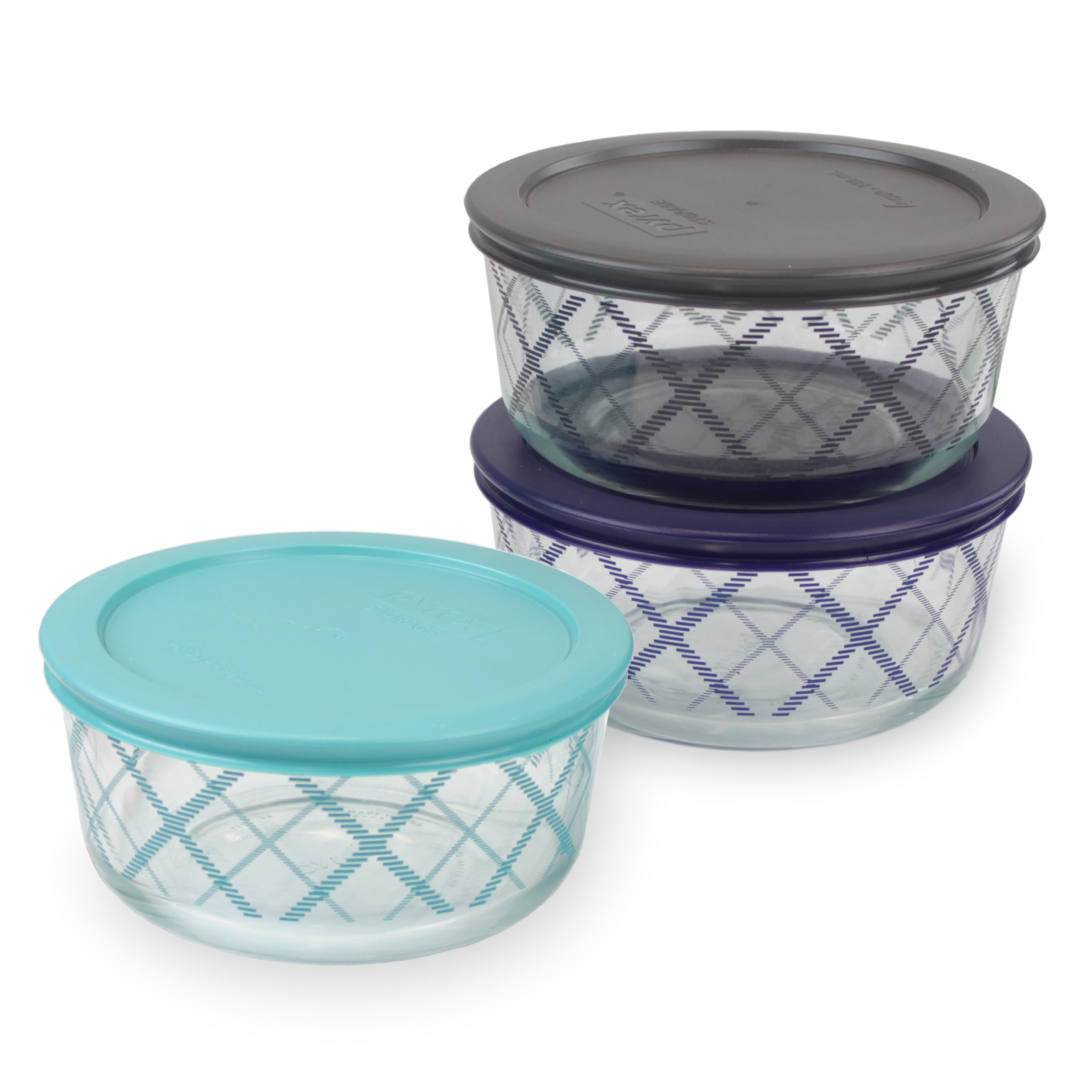 Pyrex Glass Food Storage Set with Lids - Walmart.com