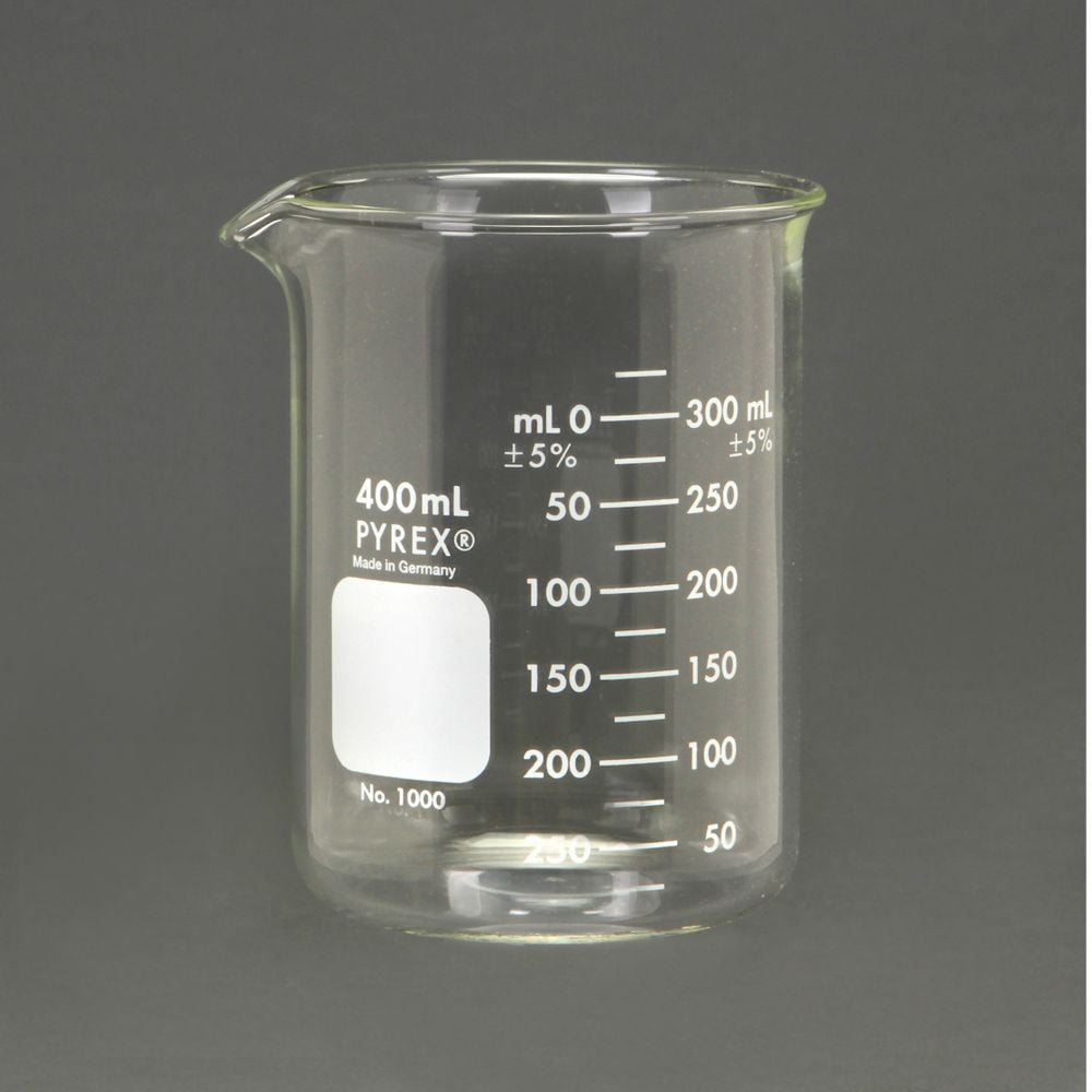 Pyrex Glass Griffin Beaker, Low Form, Measuring, 400 Ml - Walmart.com