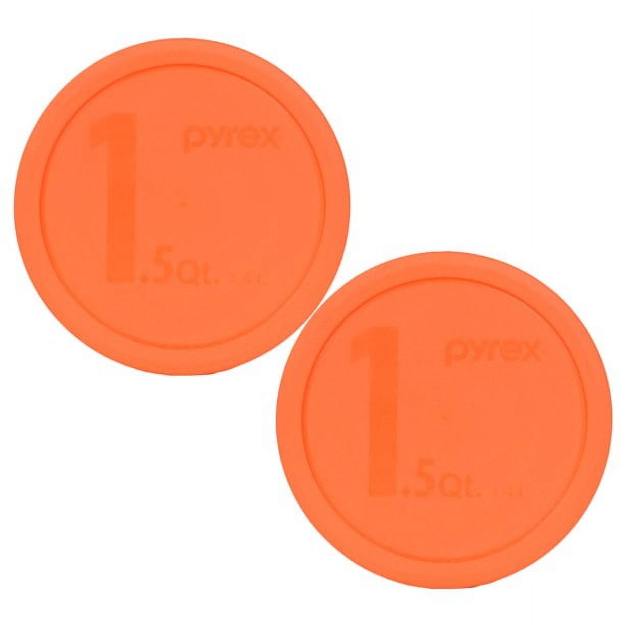 Pyrex Lid 323-PC 1.5 qt/1.4 L Circle - Orange - 2 Pack - Walmart.com