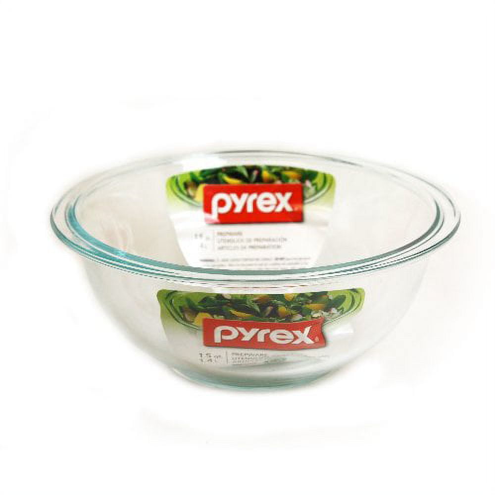 Pyrex Prepware 1-1/2-Quart Glass Mixing Bowl (Pack of 2) - Walmart.com
