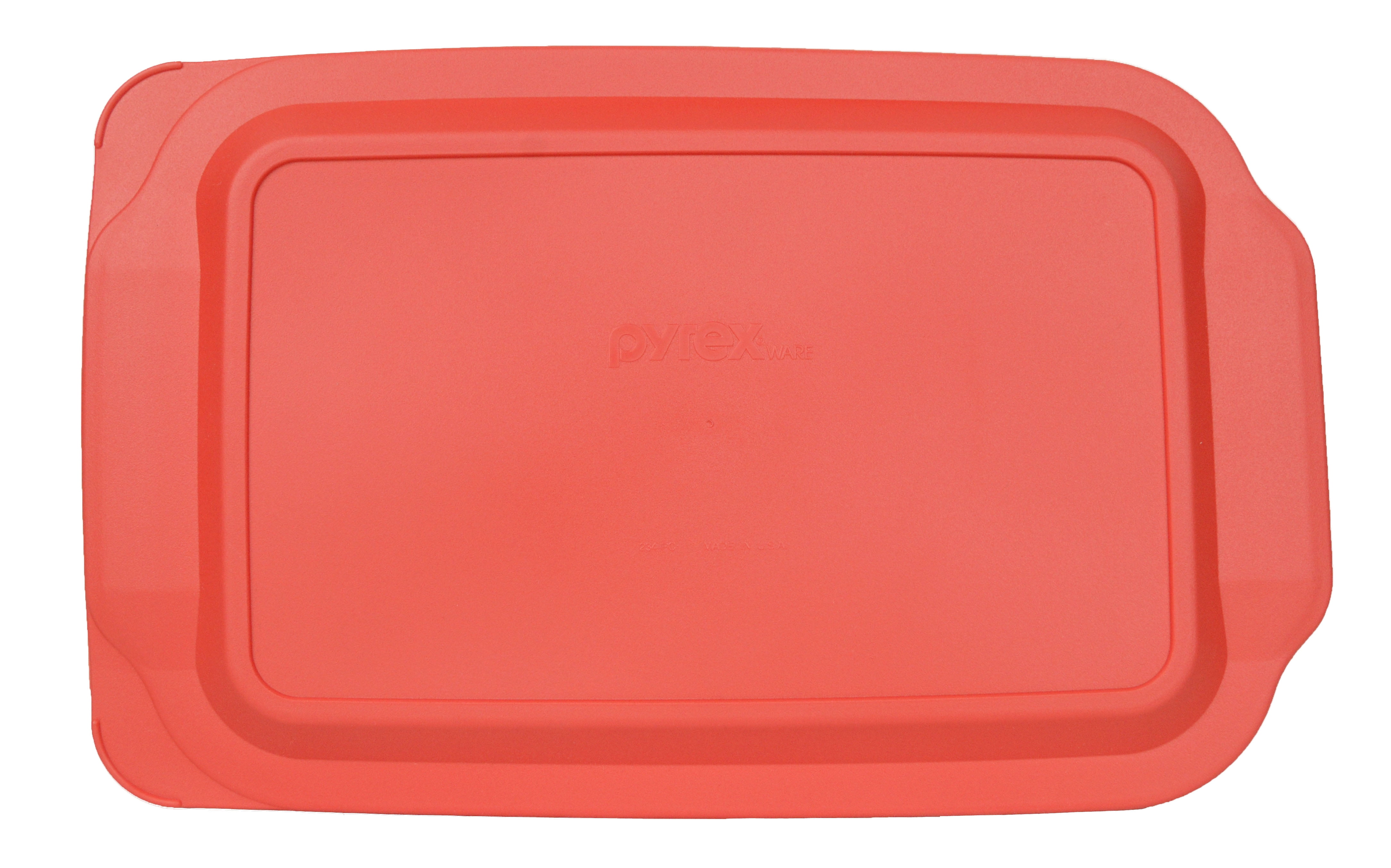 Pyrex 234-PC 4Qt Rectangular Red Plastic Replacement Lid for Storage ...