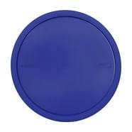 Pyrex 7402-PC 2-Pack Blue Round Plastic Replacement Lid Cover for 7-Cup ...