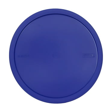 Pyrex 7402-PC 2-Pack Blue Round Plastic Replacement Lid Cover for 7-Cup ...