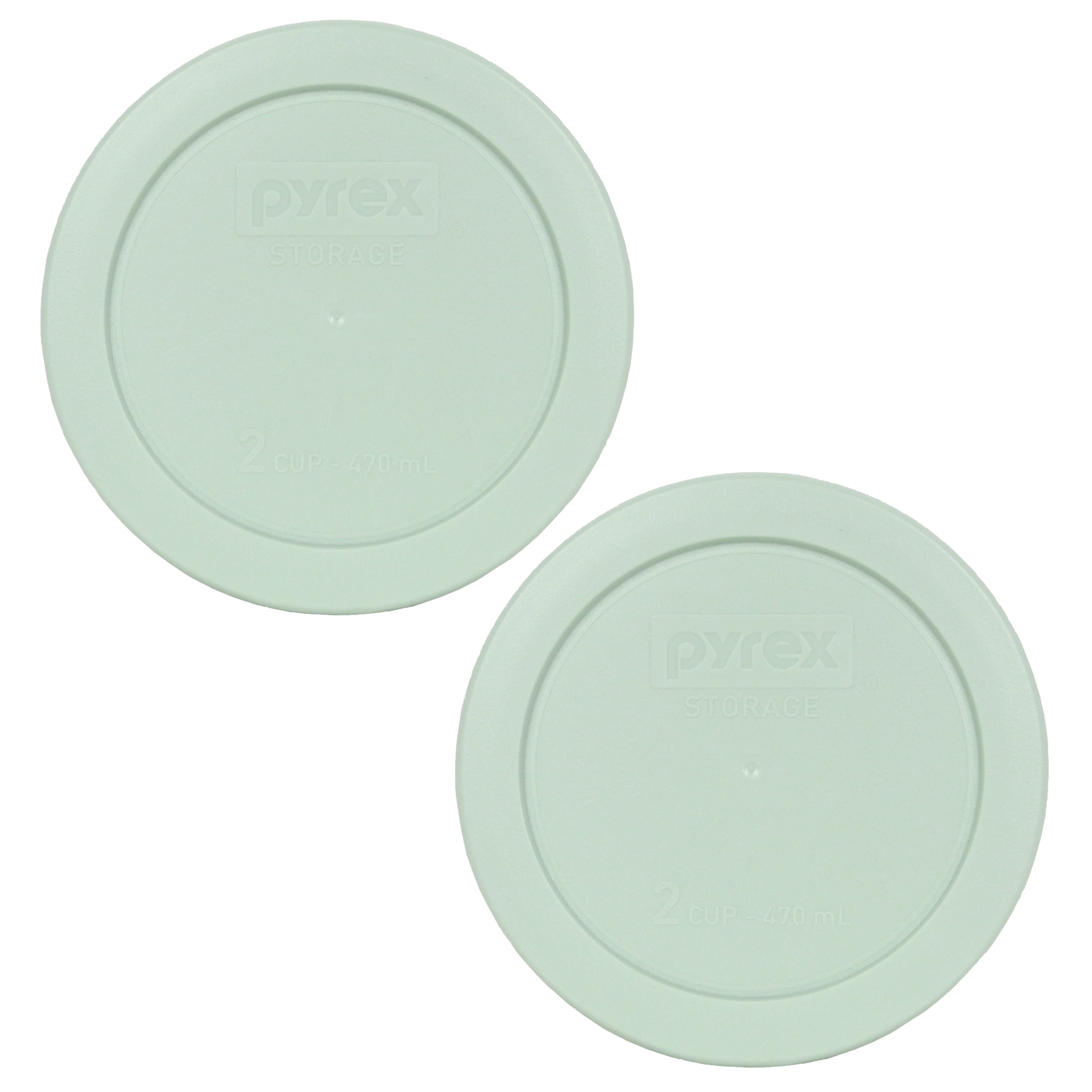 Pyrex Replacement Lid 7200-PC Tundra Light Blue Plastic Cover 2-Pack ...