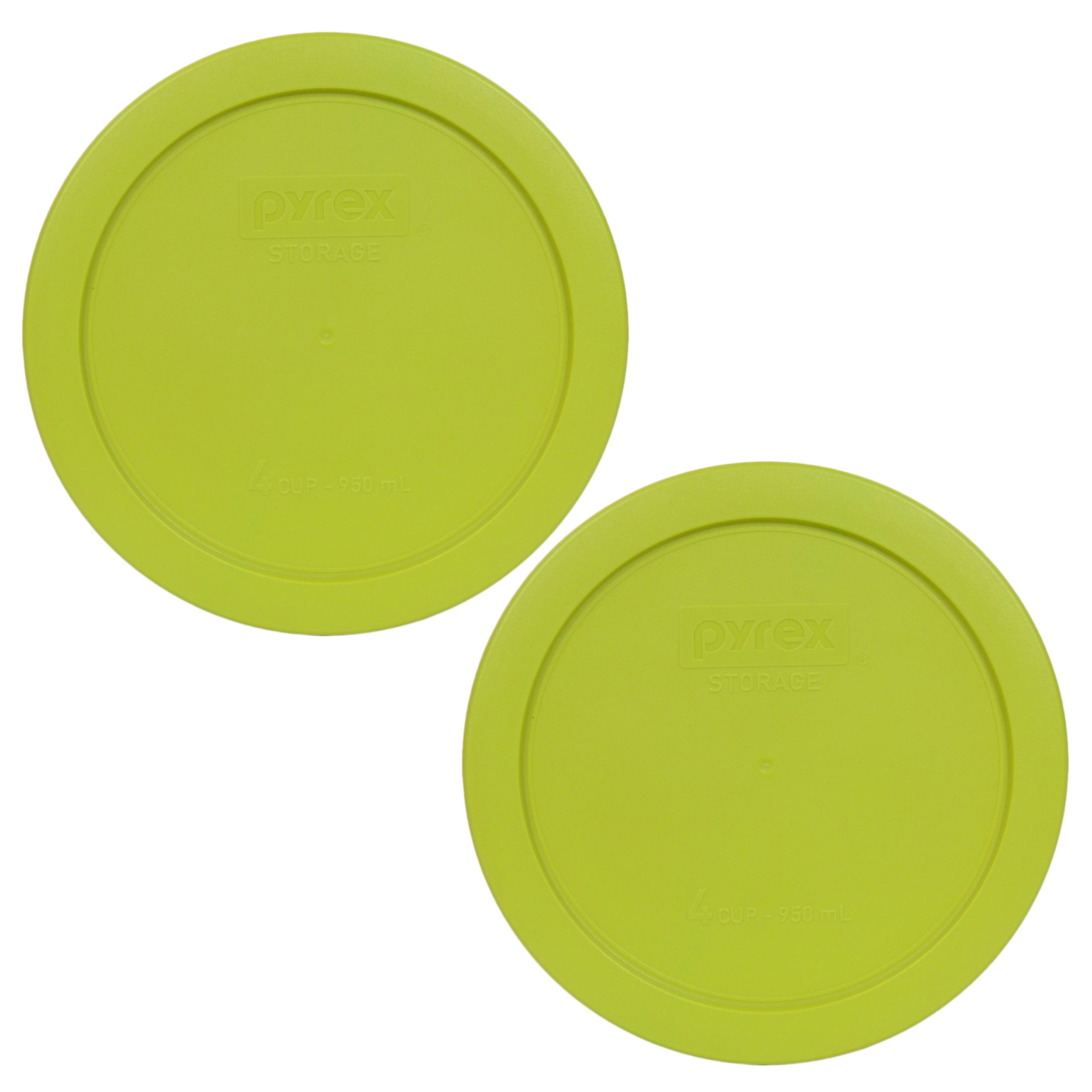 Pyrex Replacement Lids 7201-PC Green Edamame, 4-Cup Bowl Cover, 2-Pack ...