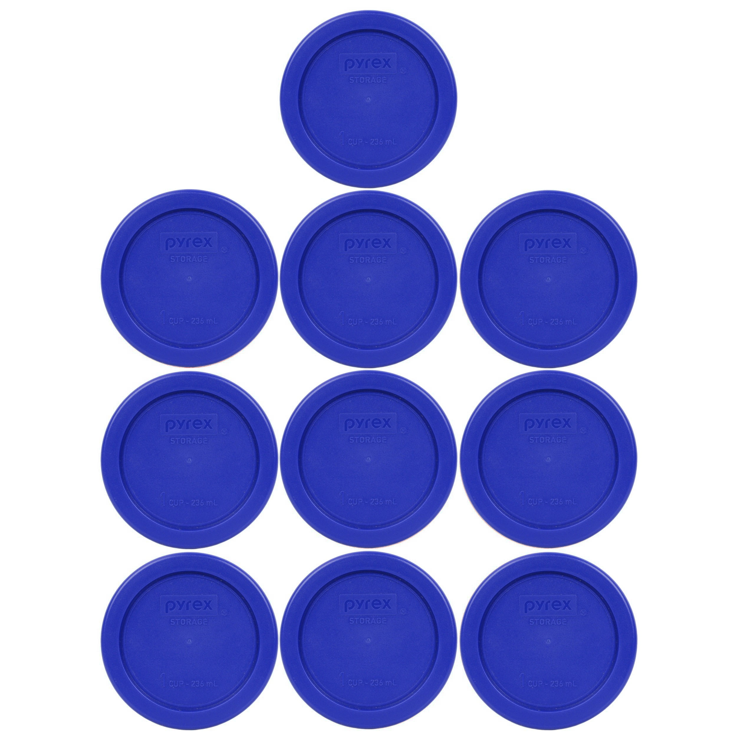 Pyrex Replacement Lid 7202-PC Cadet Blue Round Cover (10-Pack) for ...