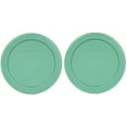 Pyrex 7202-PC 1-Cup Green Round Replacement Lid (2-Pack), BPA-Free ...