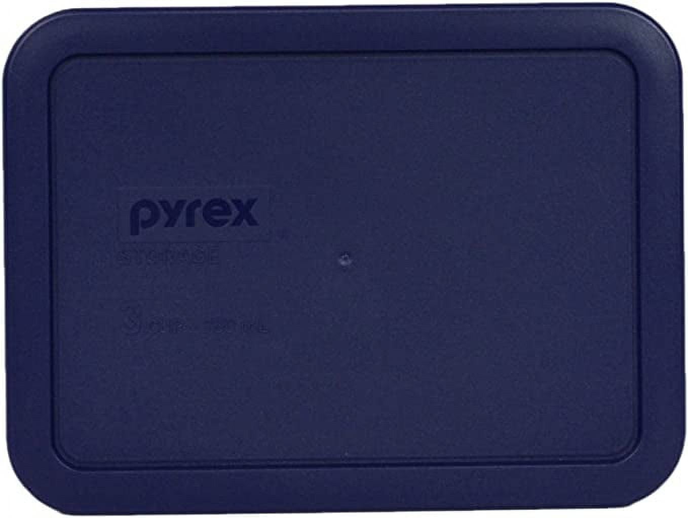 Pyrex Replacement Lid 7210-PC 3-Cup Blue Rectangle Cover for Pyrex 7210 ...