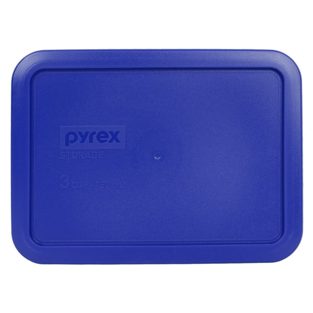 Pyrex Replacement Lid 7210-PC 3-Cup Cadet Blue Rectangle Cover for ...