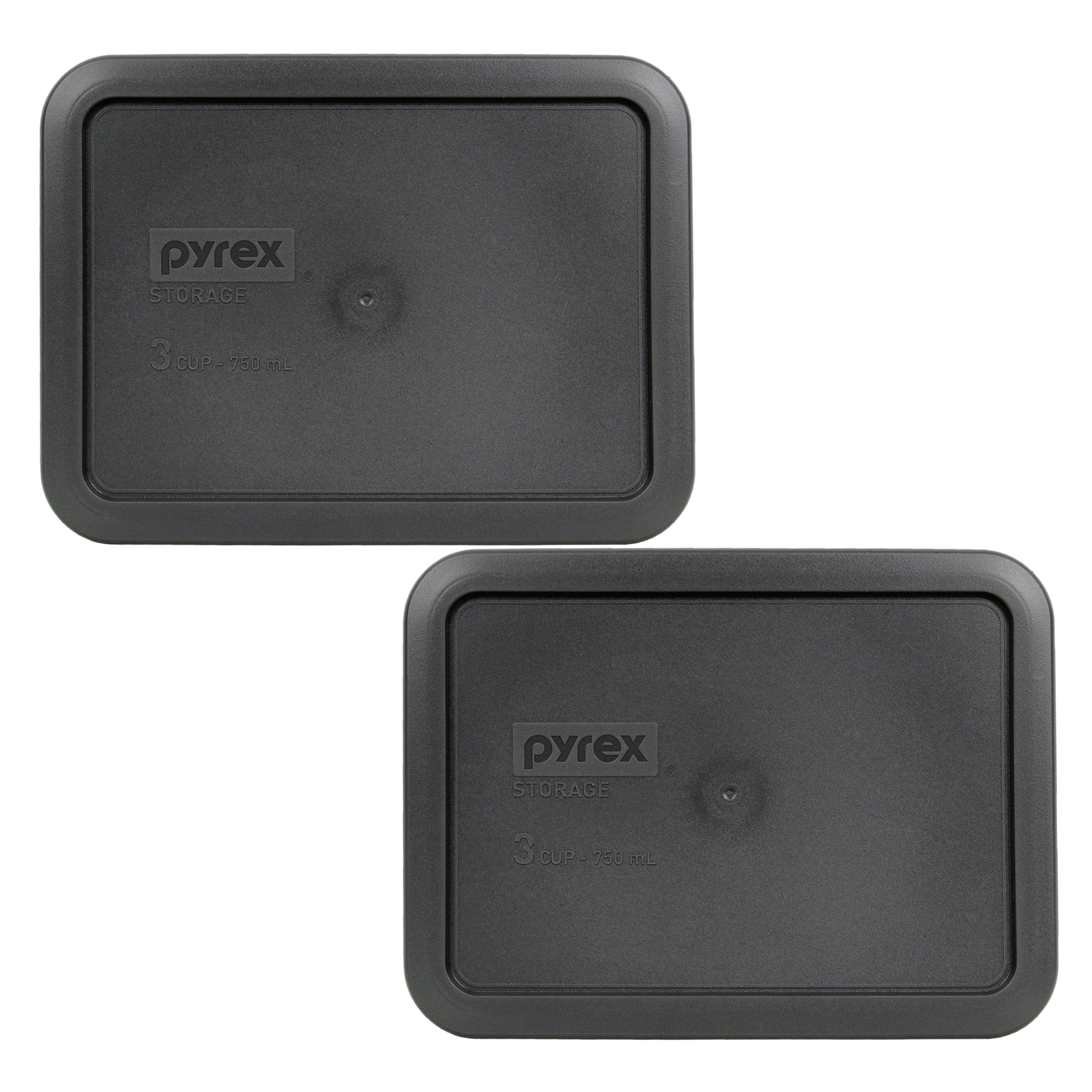 Pyrex Replacement Lid 7210-PC Charcoal Grey Plastic Rectangle Cover (2 ...
