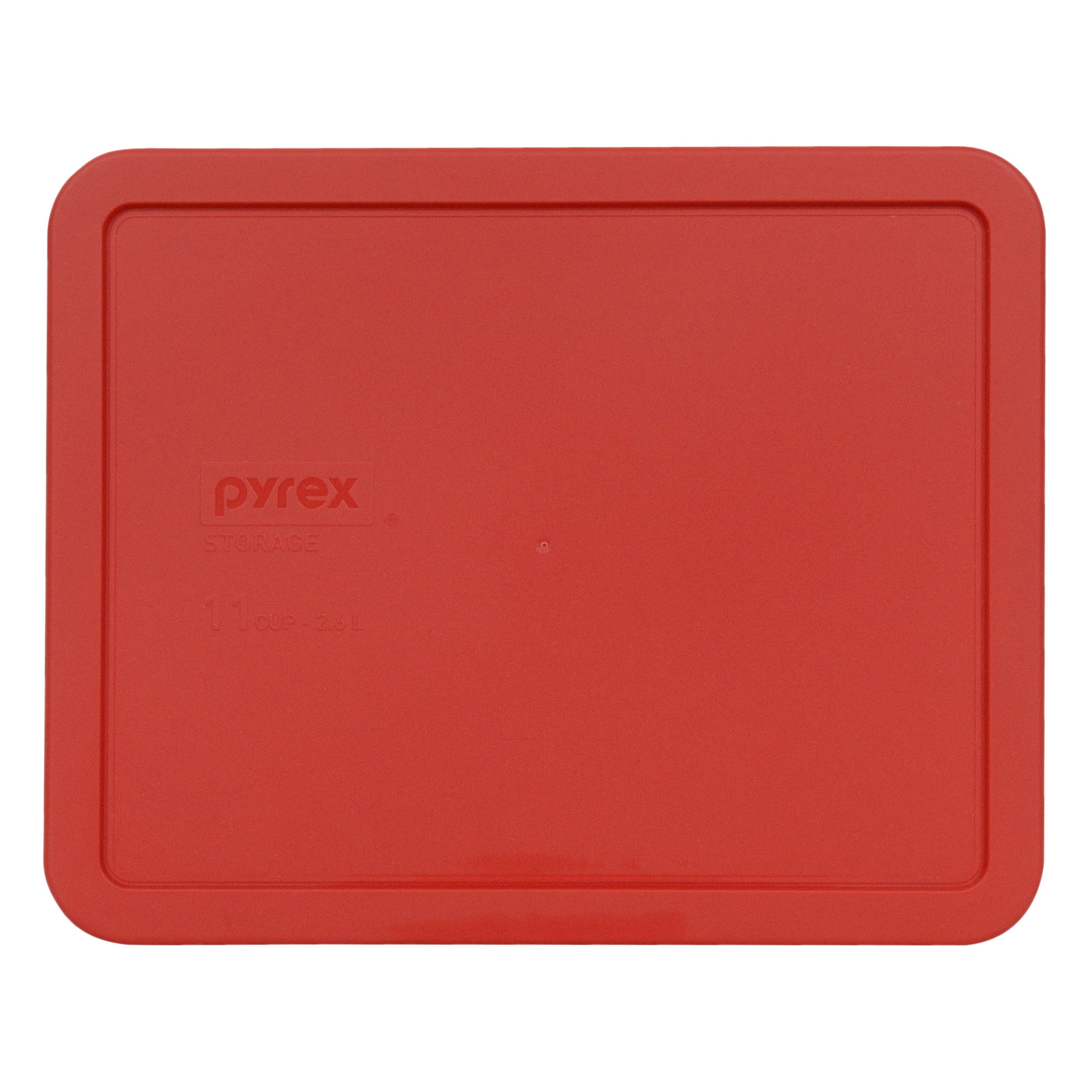 Pyrex 7212-PC Red Rectangular Storage Replacement Lid for 7212 Dish ...