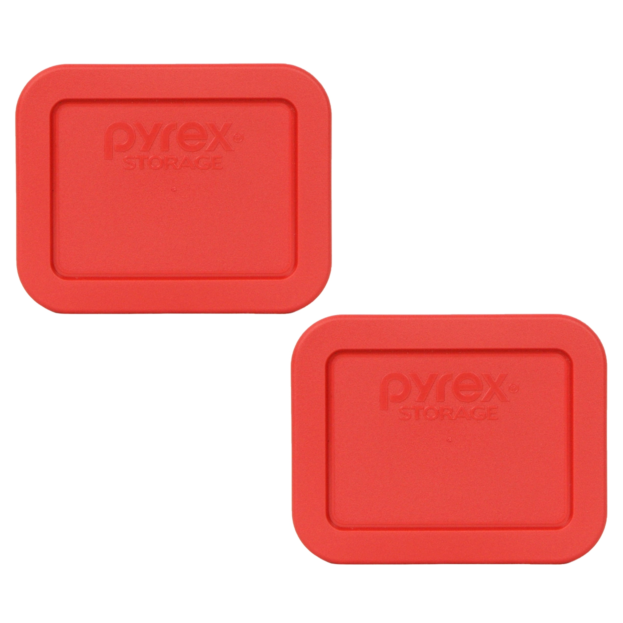 Pyrex Replacement Lid 7213-PC Red Rectangle Cover 2-Pack for Pyrex 7213 ...