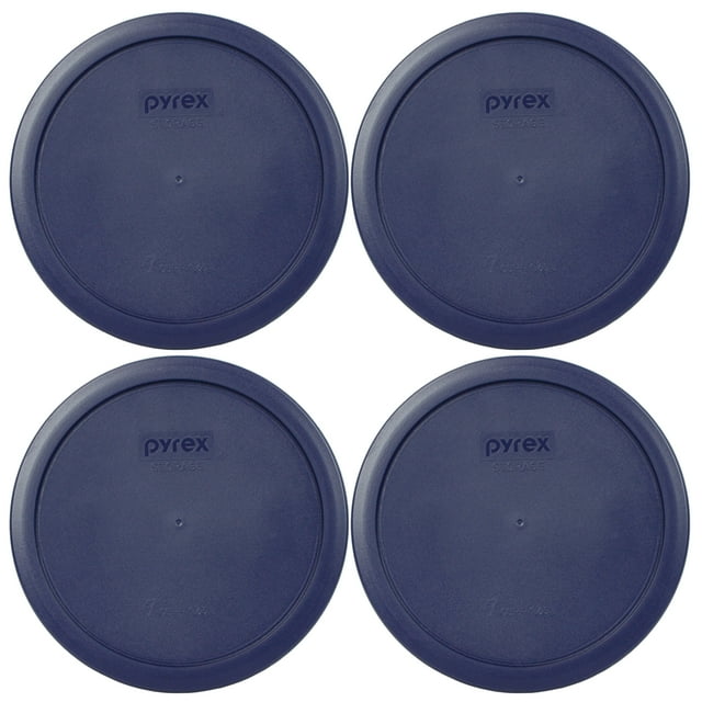 Pyrex Blue Round Replacement Lid 7402-PC for 7-Cup Bowl (4-Pack ...