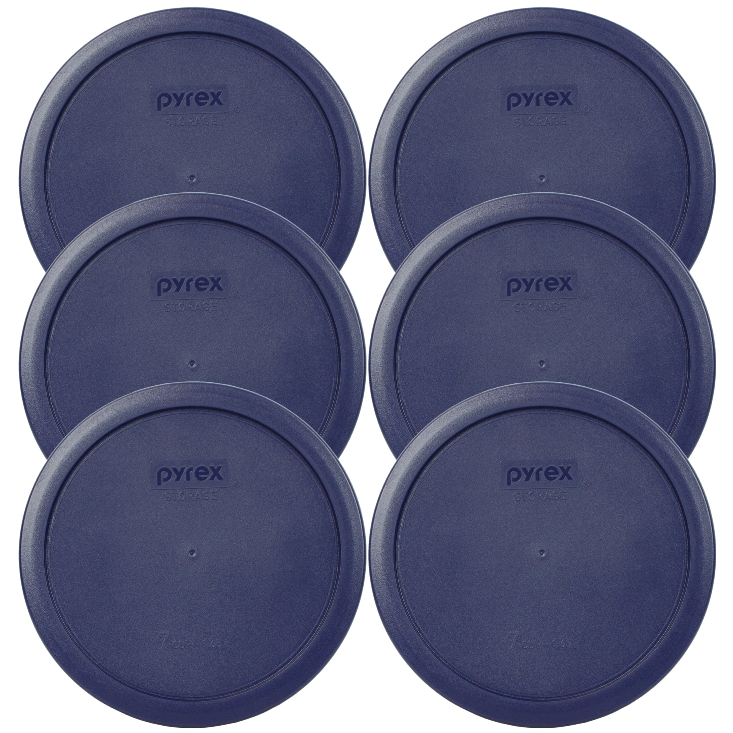 Pyrex Replacement Lid 7402-PC Blue Round Cover (6-Pack) for Pyrex 7402 ...