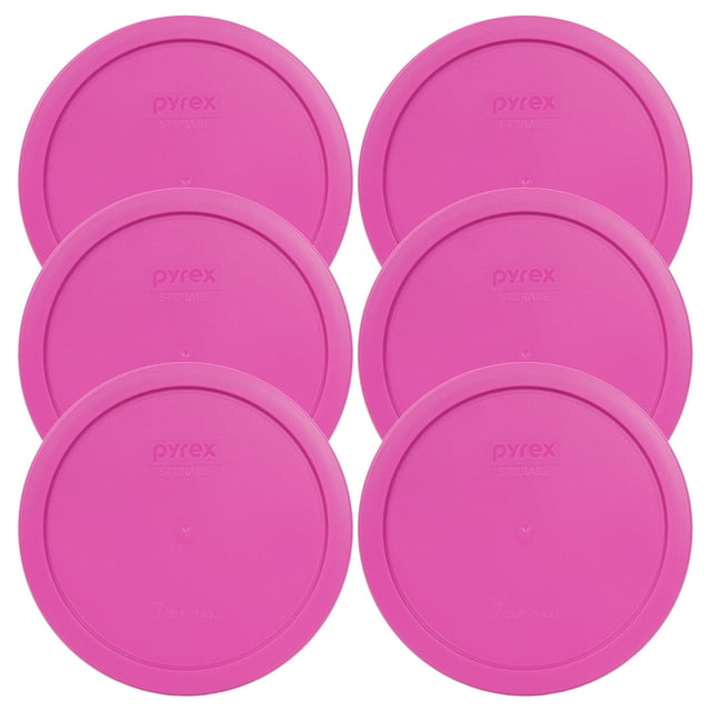 Pyrex Replacement Lid 7402-PC Pink Round Cover (6-Pack) for Pyrex 7402 ...
