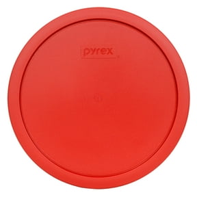 Pyrex 7402-PC 2-Pack Blue Round Plastic Replacement Lid Cover for 7-Cup ...