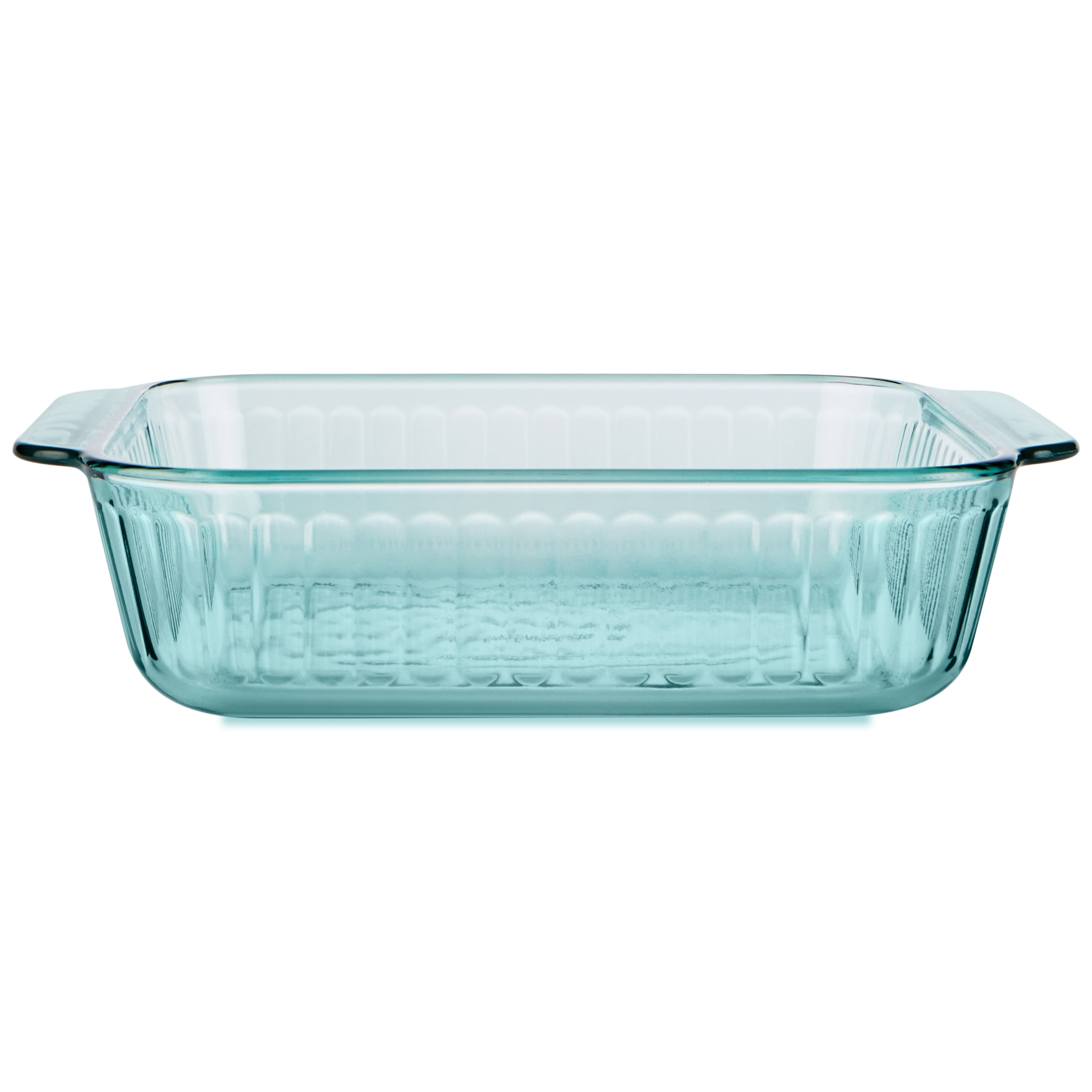 Pyrex Sculpted Tinted Glass 8" Square Baking Dish, Aqua - Walmart.com