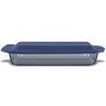 Pyrex Glass Baking Dish 9x13 Inches Tinted Smoke Grey with Airtight Lid ...