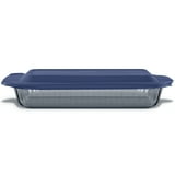 Pyrex Large 9x13 Glass Baking Dish, Easy Grab, Covered with Airtight ...