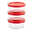 Pyrex Simple Nesting Small 2-Cup Glass Food Storage Container, Set of 3 ...