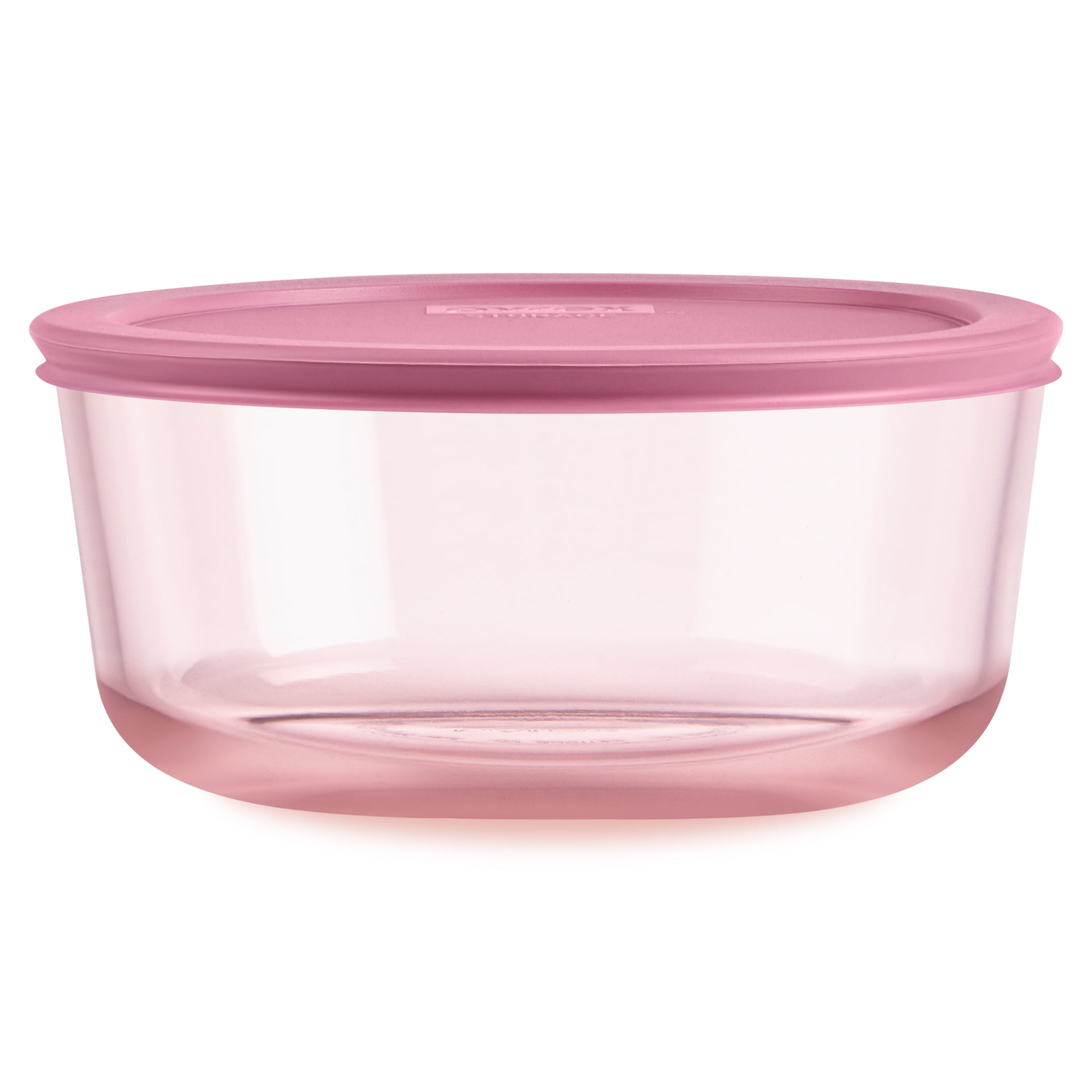 Pyrex Simply Store Tinted Glass 7-cup Round Storage Container with Lid ...