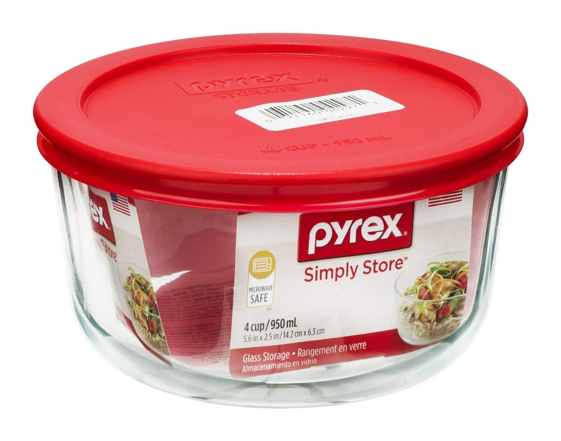 Pyrex Storage 4 Cup Dinnerware Round Bake (Pack of 18) - Walmart.com