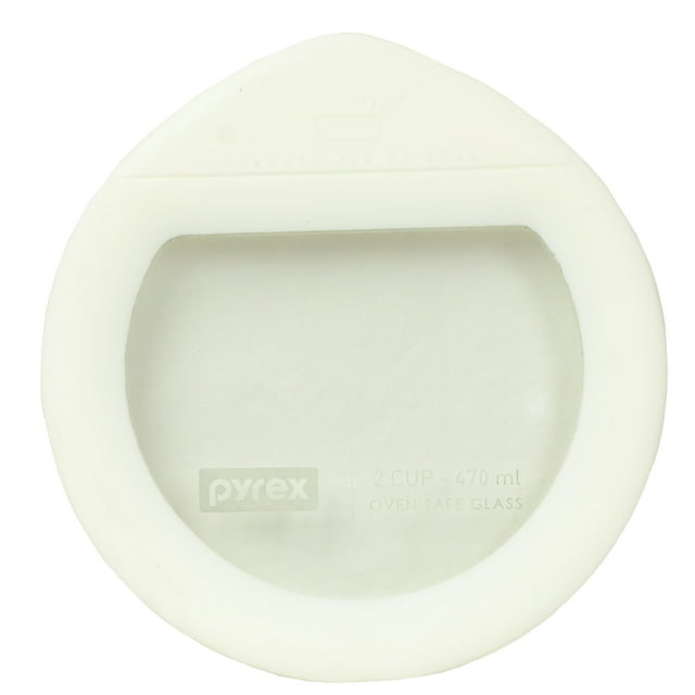 Pyrex Ultimate OV-7200 Round Glass and White Silicone No Leak Storage ...